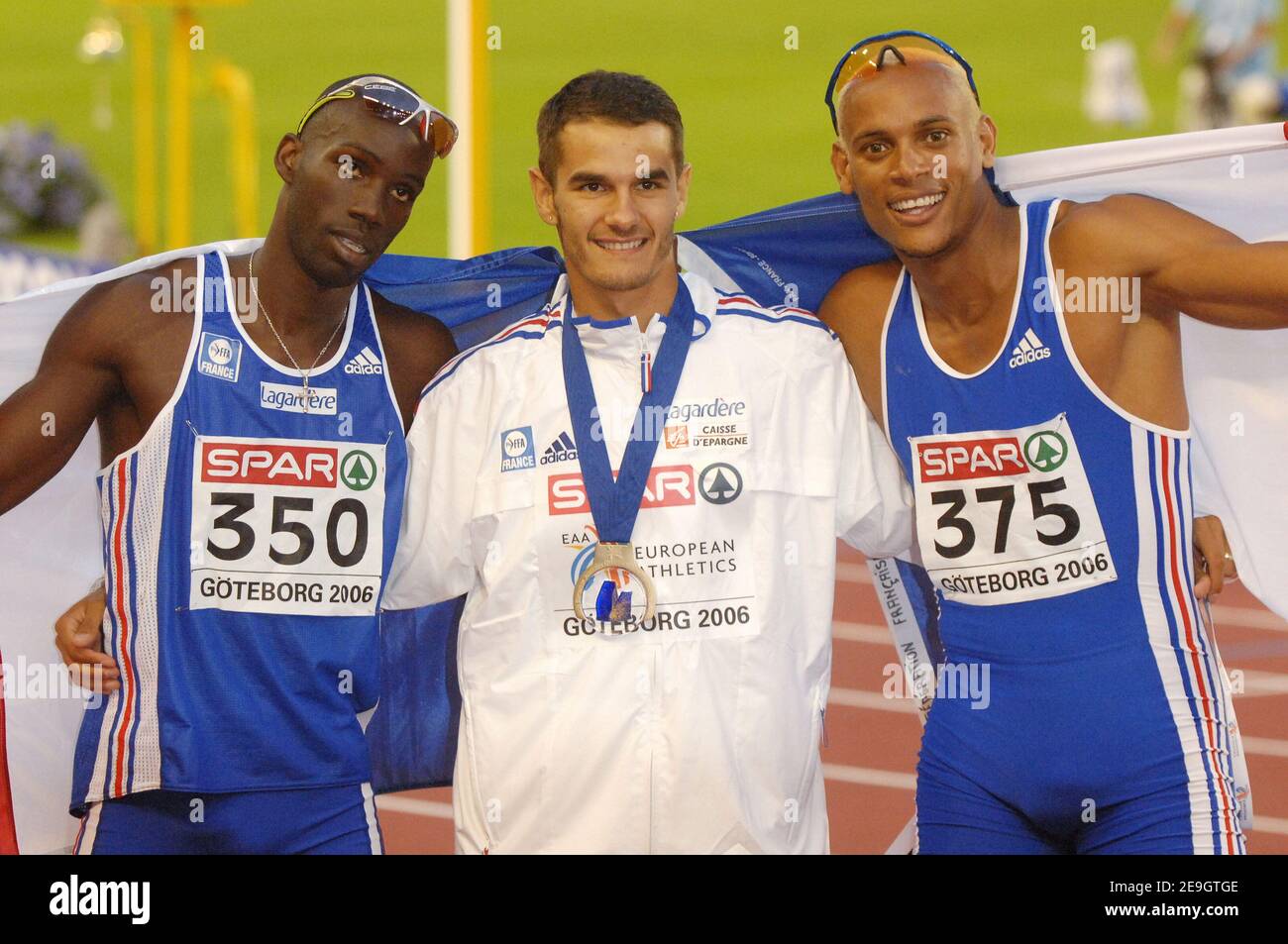 France's Mehdi Baala gold medal on 1500 meters finale and Marc Raquil ...