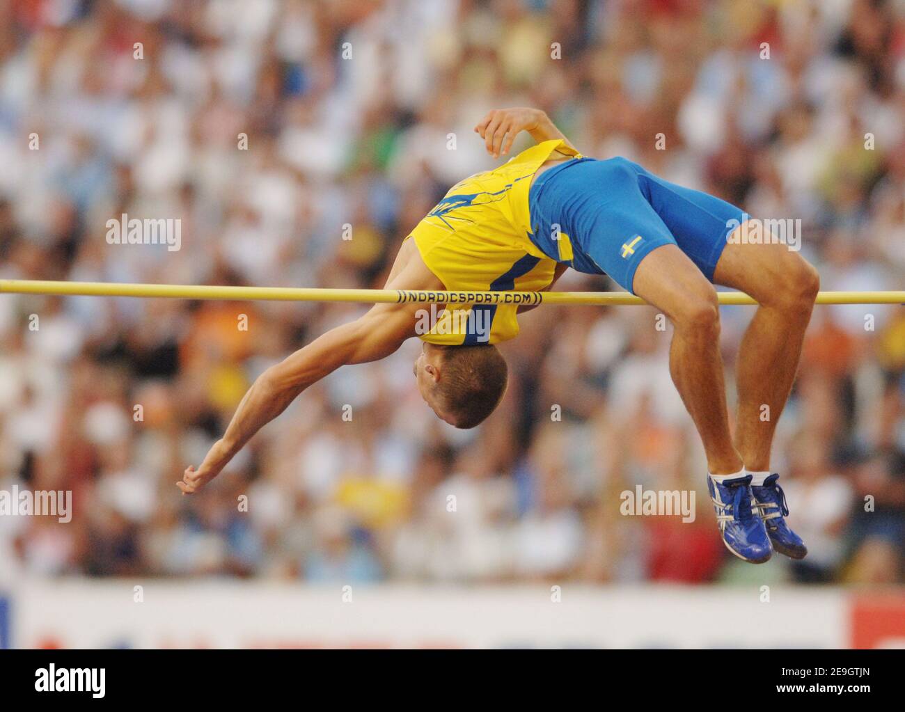 Sweden's Linus Thornblad competes on high jump men final during the ...