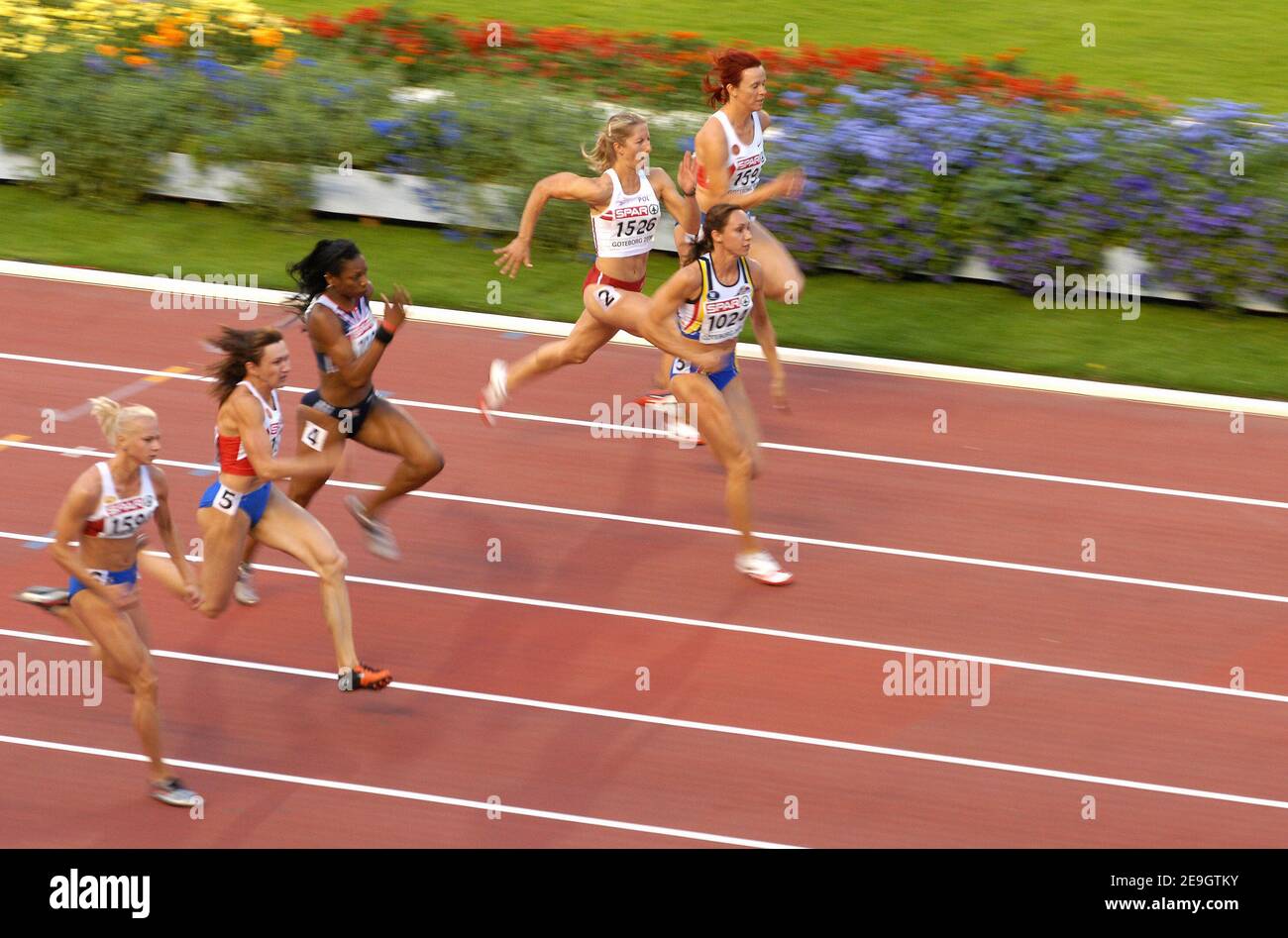Belgium's Kim Gevaert performs to win gold during the Women's 100 ...