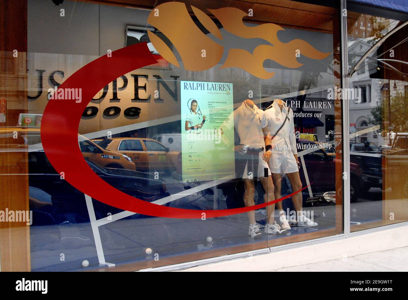 Illustration of the Virtual window shop at the Ralph Lauren store, on ...