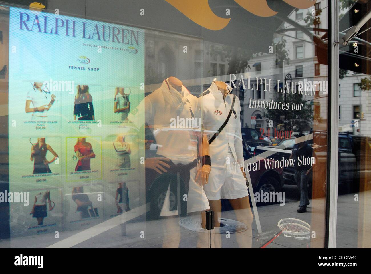 Illustration of the Virtual window shop at the Ralph Lauren store, on ...