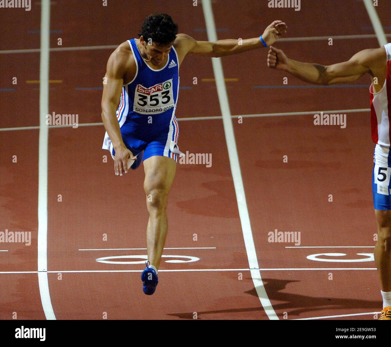 France's Nadir El Fassi competes on 400 meters of decathlon during the ...