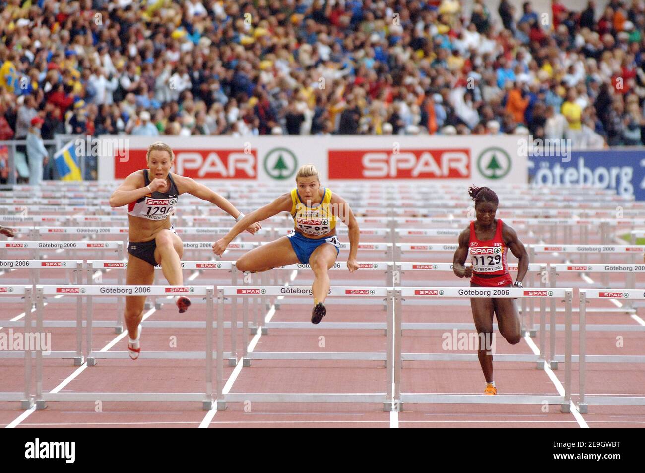 Sweden's Suzanna Kallur performes on 100 meters hurdles women during ...