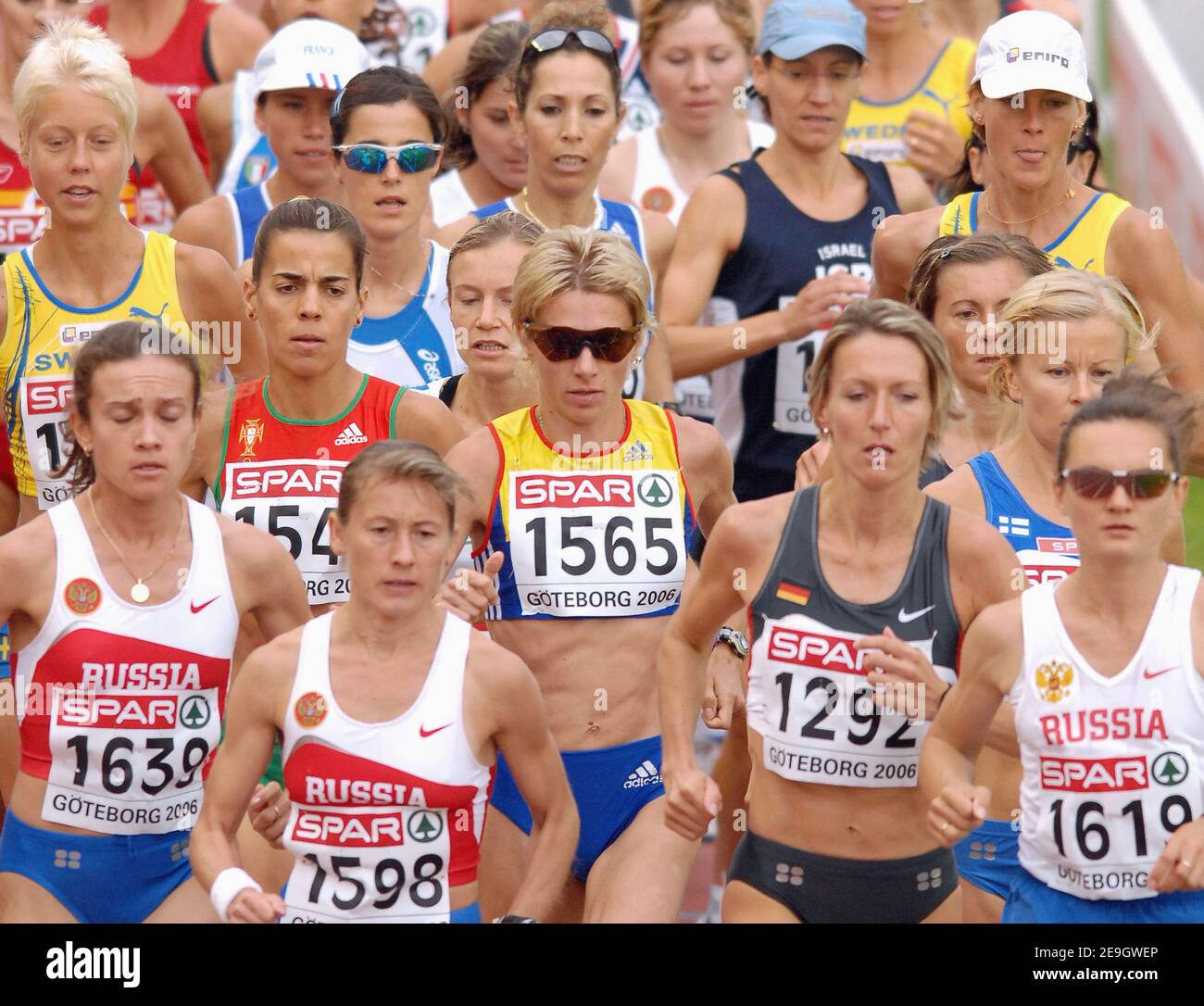 France's Fatima Yvelain competes on marathon women during the European ...