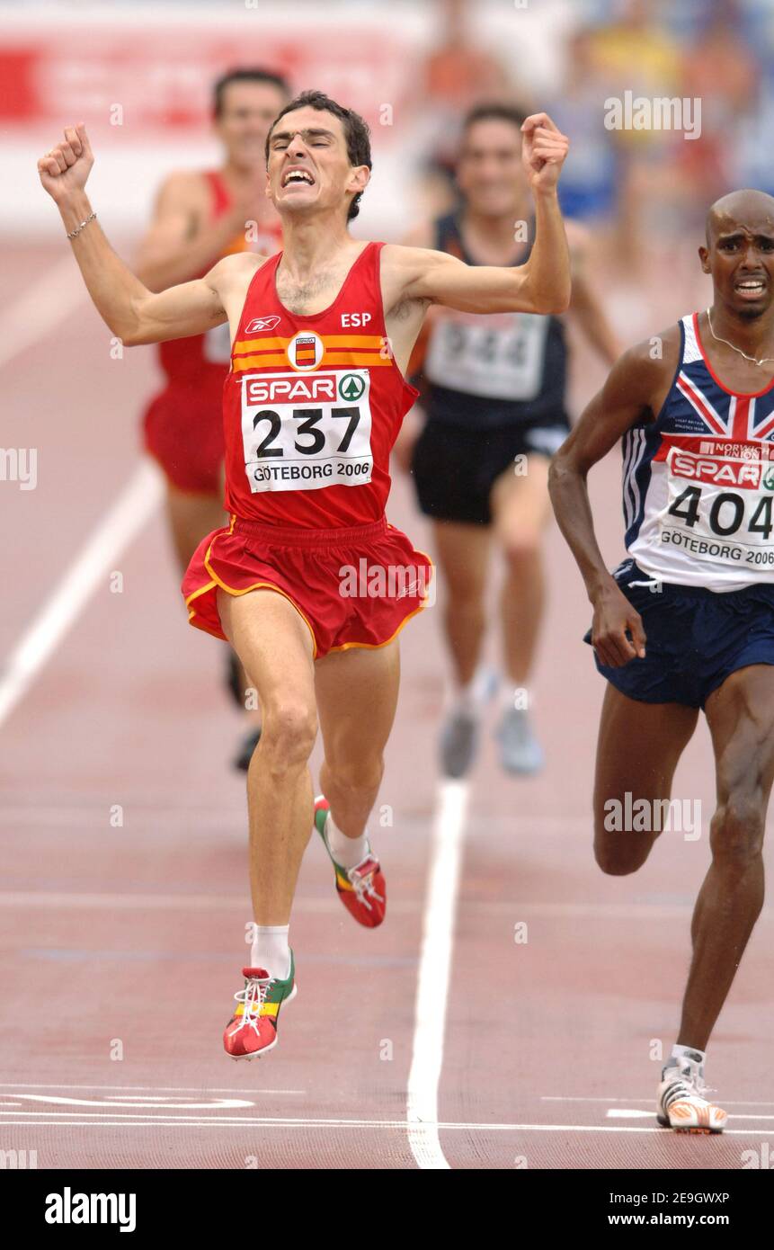 Spain's Jesus Espana (237) performs on 5000 meters final during the ...