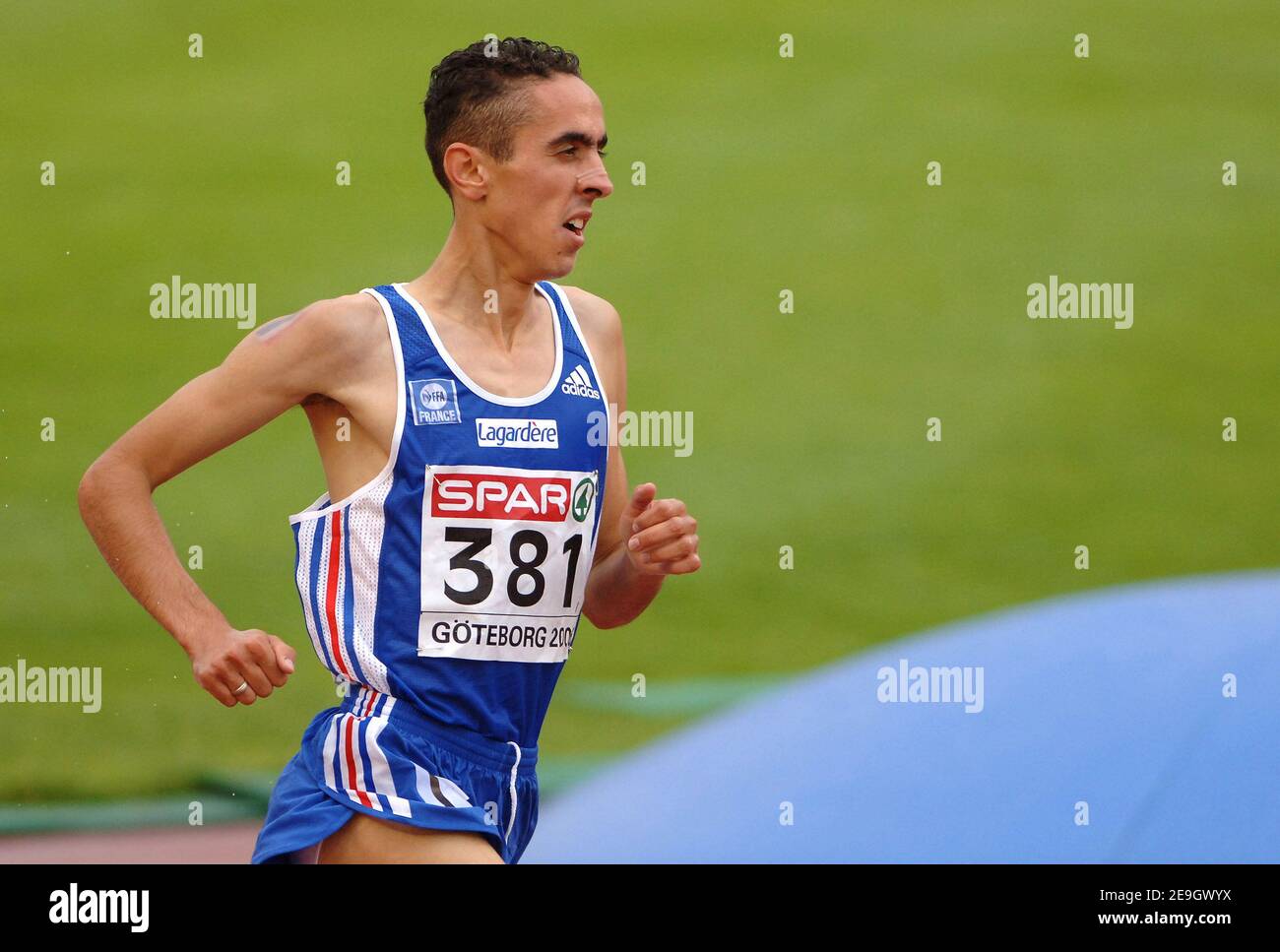 France's Khalid Zoubaa competes during the 5000 m final at the European ...