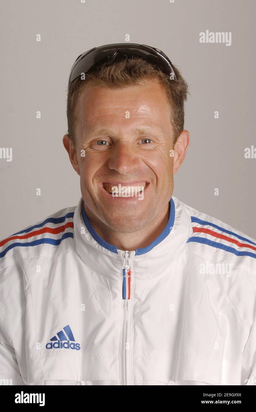 France's coach Renaud Longuevre during the French track and field ...