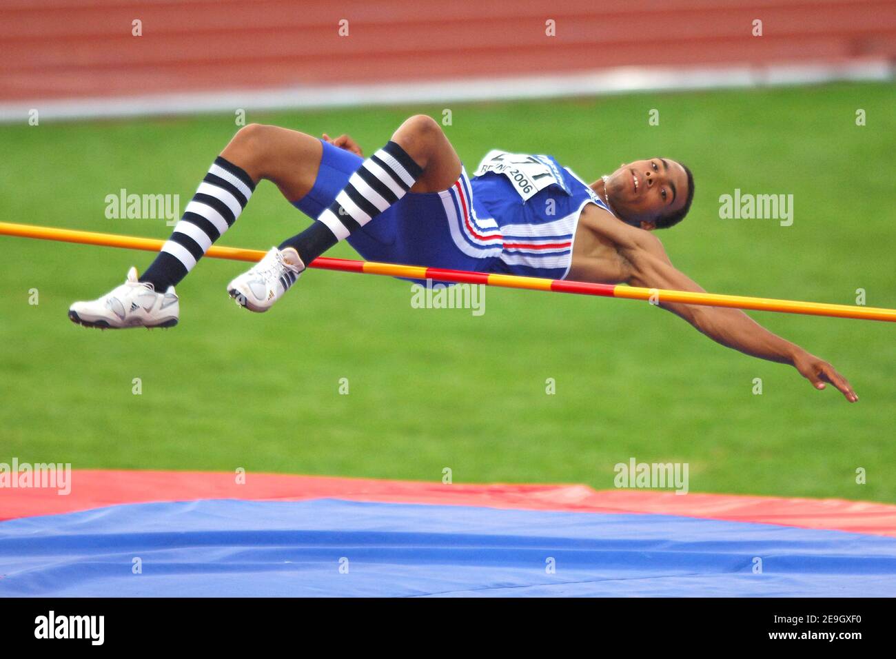 France's Gael Querin competes on men's high jump of decathlon during ...