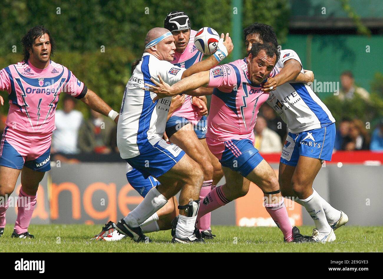 Stade Francais' Rodrigo Roncero in action during the French Top 14 ...