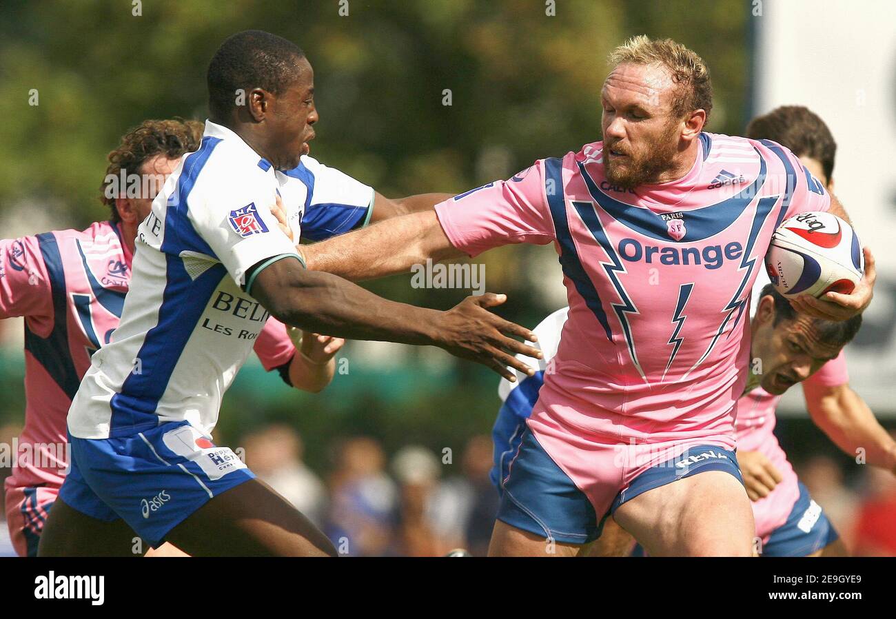 Stade Francais' Brian Liebenberg in action during the French Top 14 ...