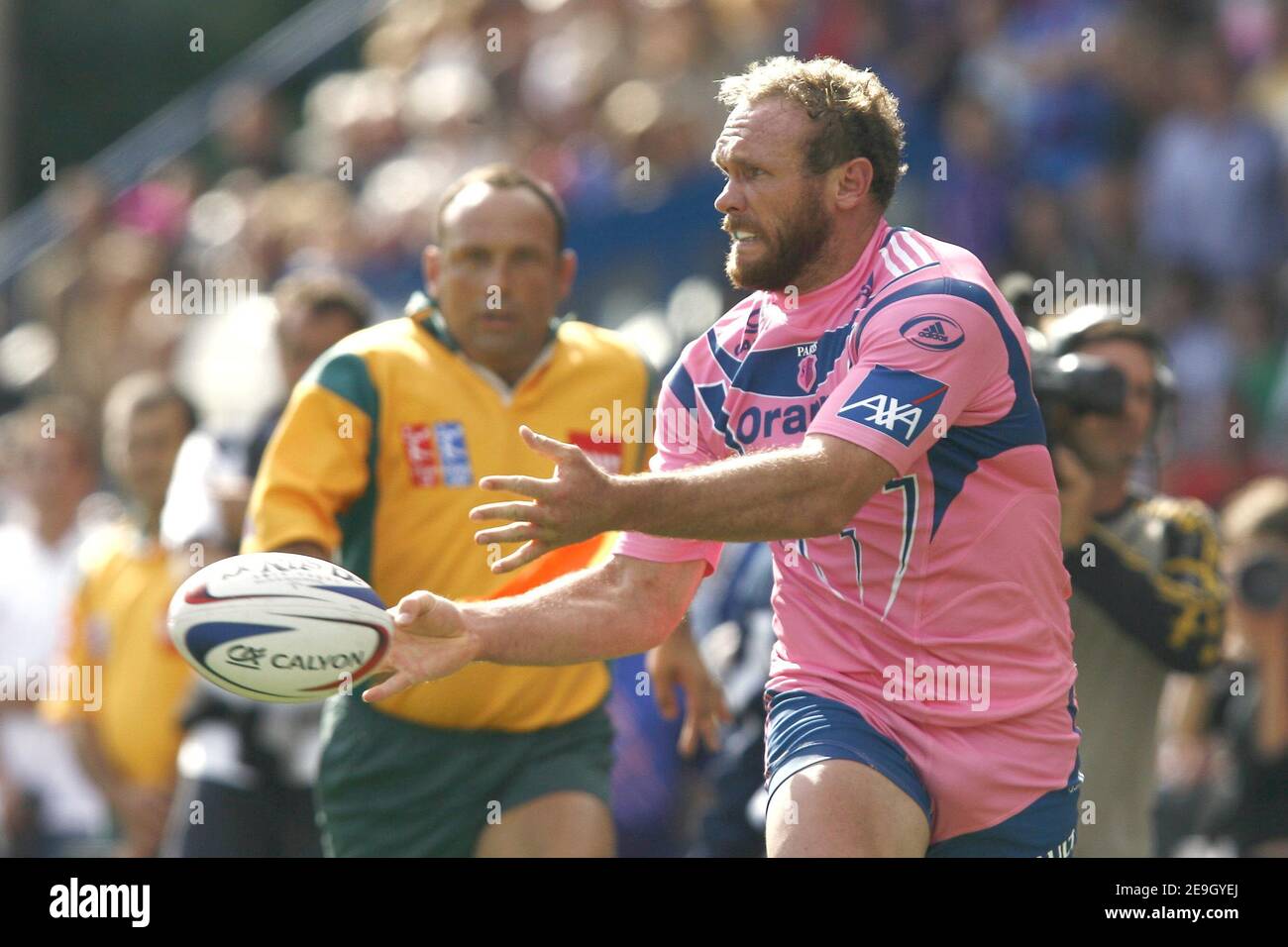 Stade Francais' Brian Liebenberg in action during the French Top 14 ...