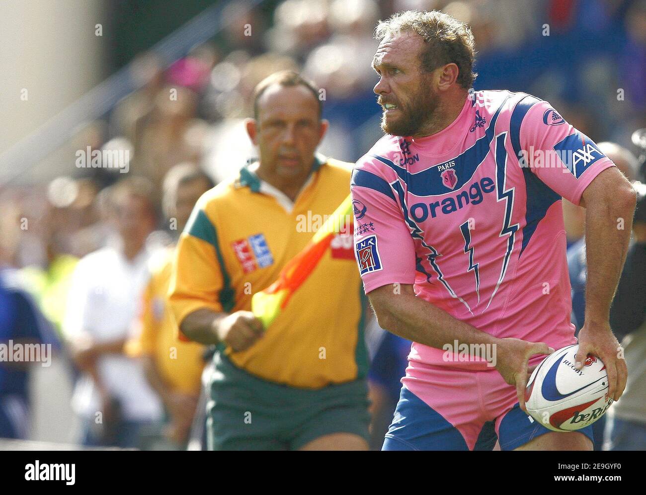 Stade Francais' Brian Liebenberg in action during the French Top 14 ...