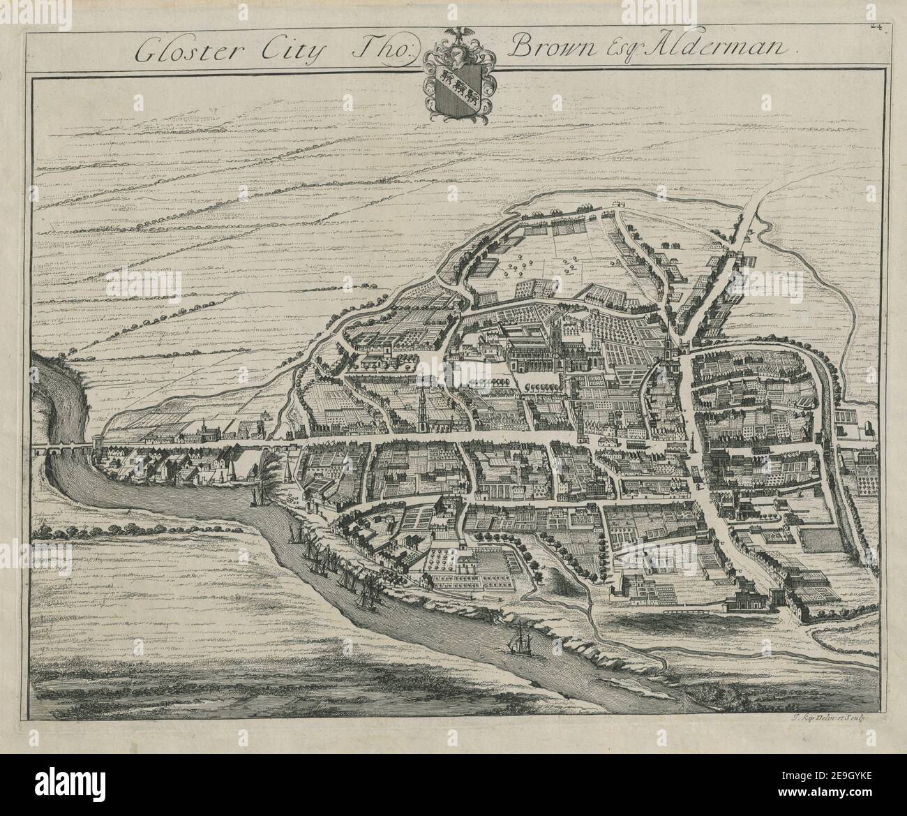 Map of gloster hi-res stock photography and images - Alamy