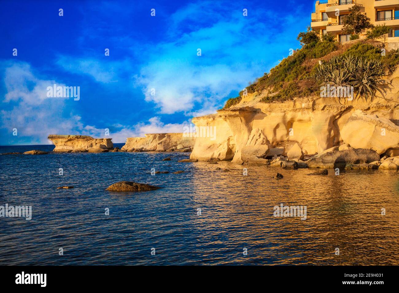 Marsascala bay Malta Stock Photo - Alamy