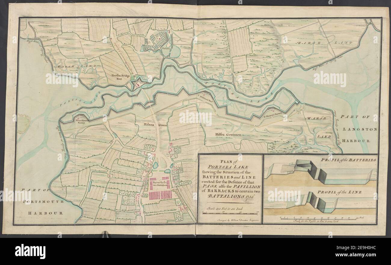 Map of portsea hi-res stock photography and images - Alamy