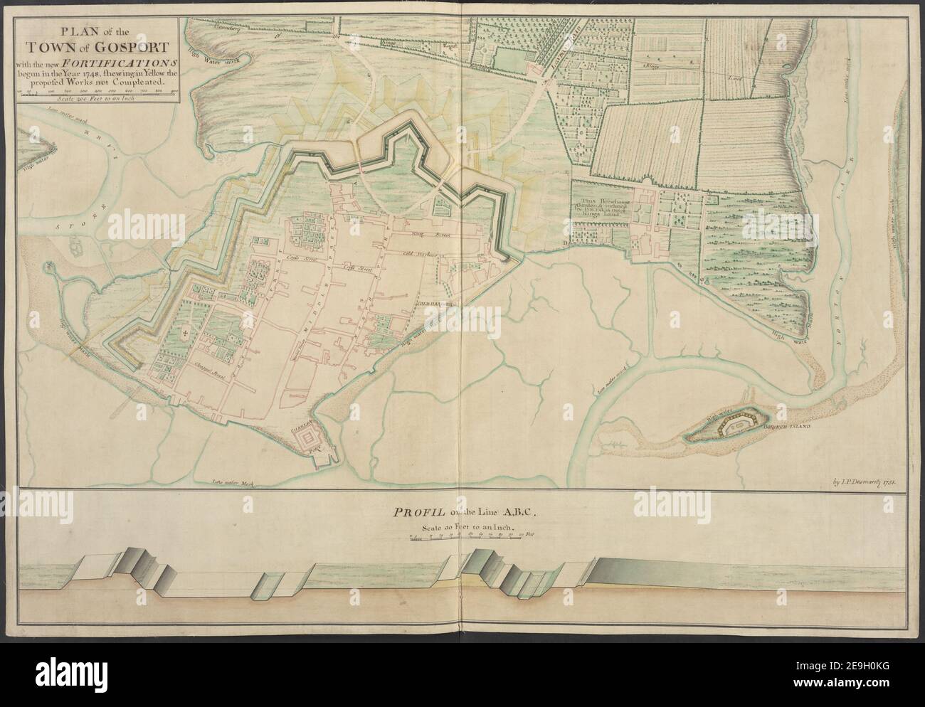 Gosport map hi-res stock photography and images - Alamy