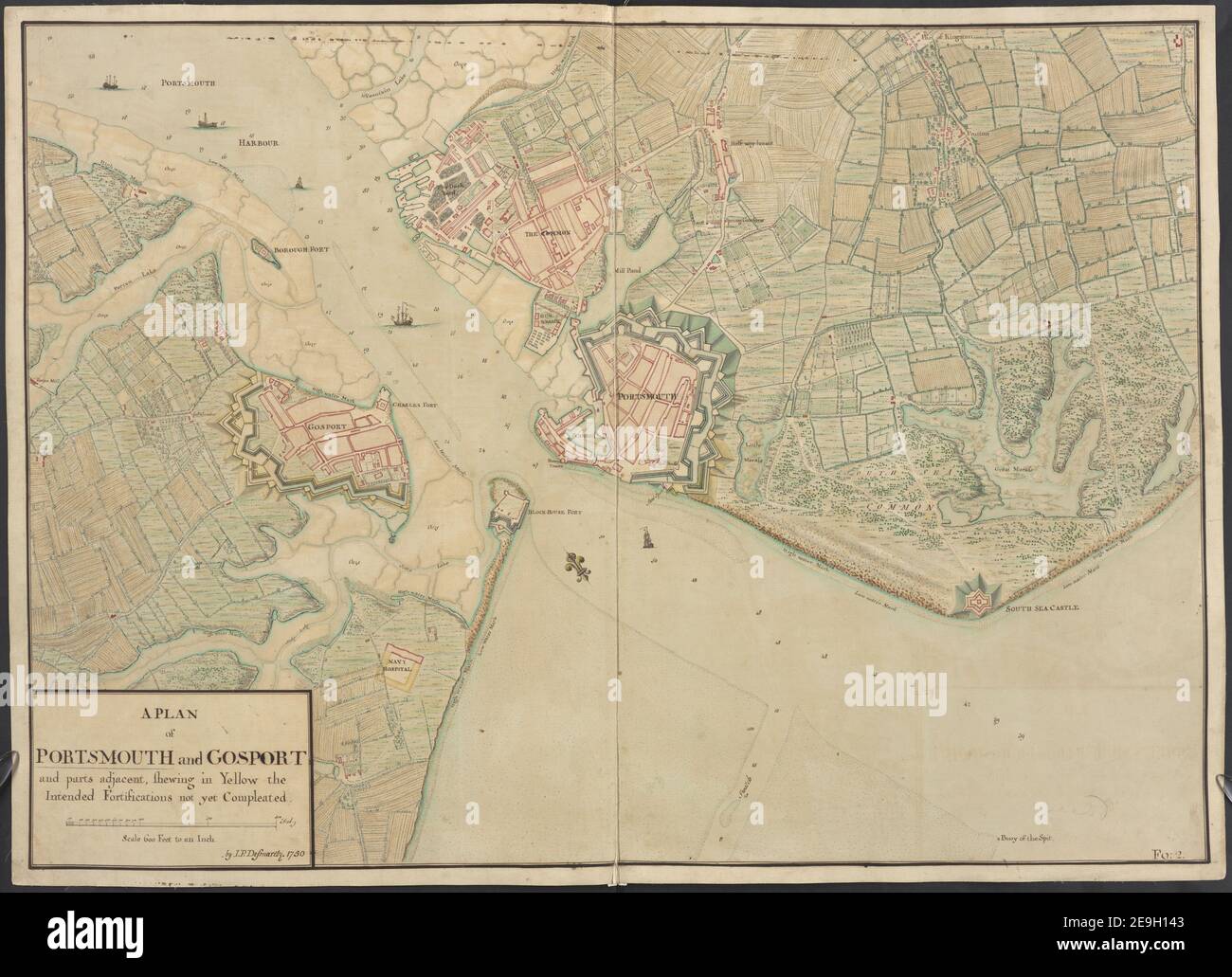 Gosport map hi-res stock photography and images - Alamy