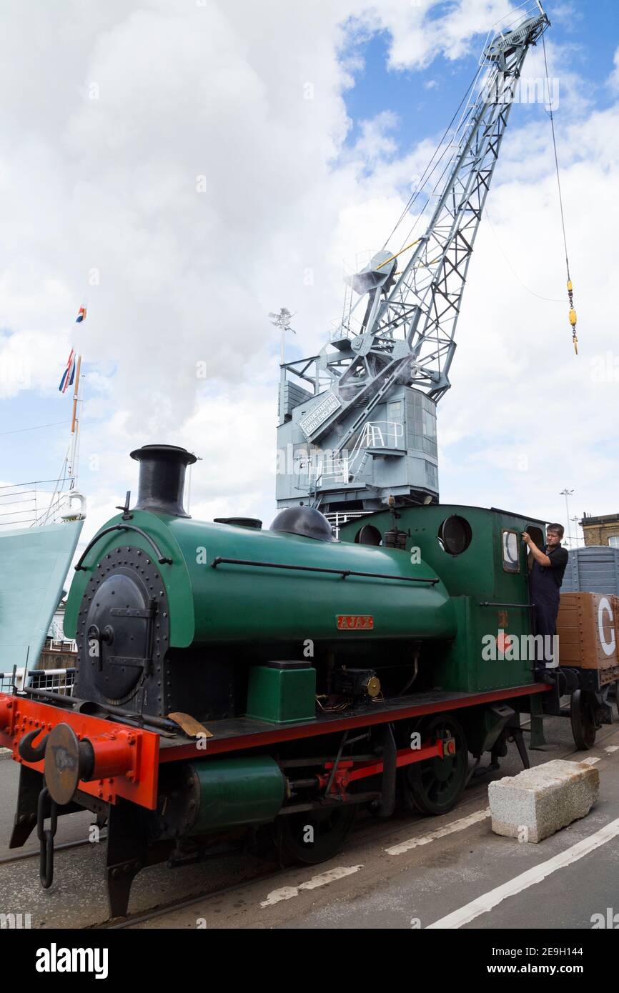 Steam locomotive ajax chatham historic hi-res stock photography and ...