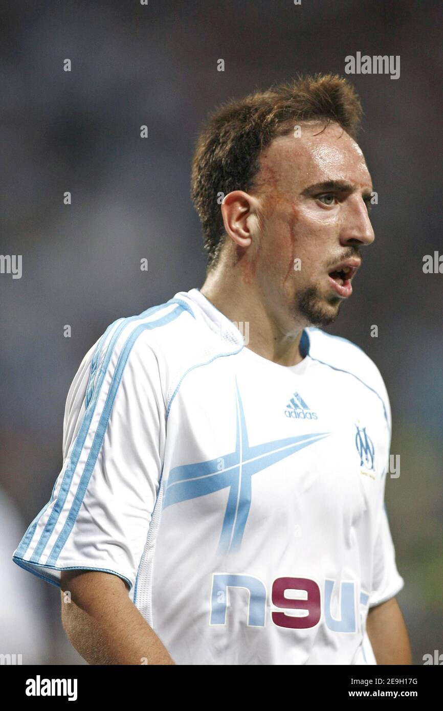 Marseille's Franck Ribery in action during the UEFA Cup preliminary ...