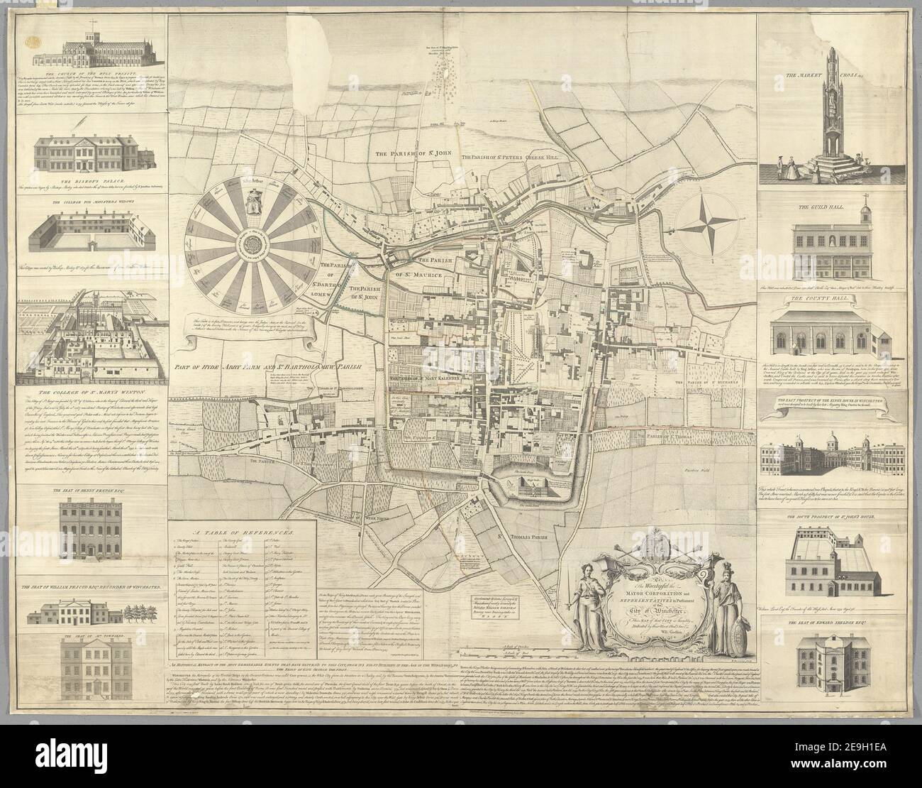 Map of winchester hi-res stock photography and images - Alamy