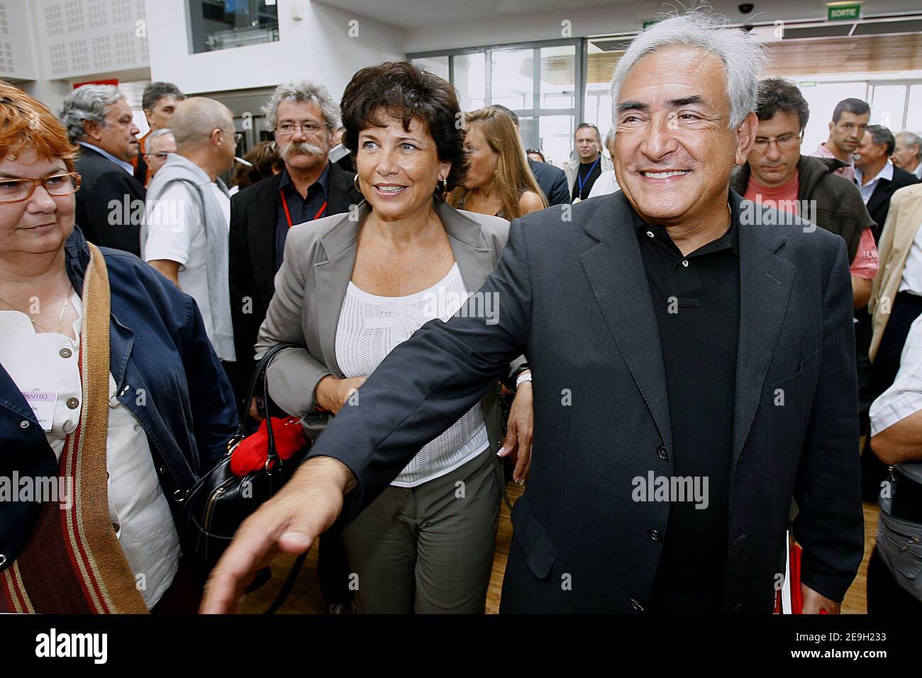 Dominique Strauss-Kahn and his wife Anne Sinclair during the Summer ...