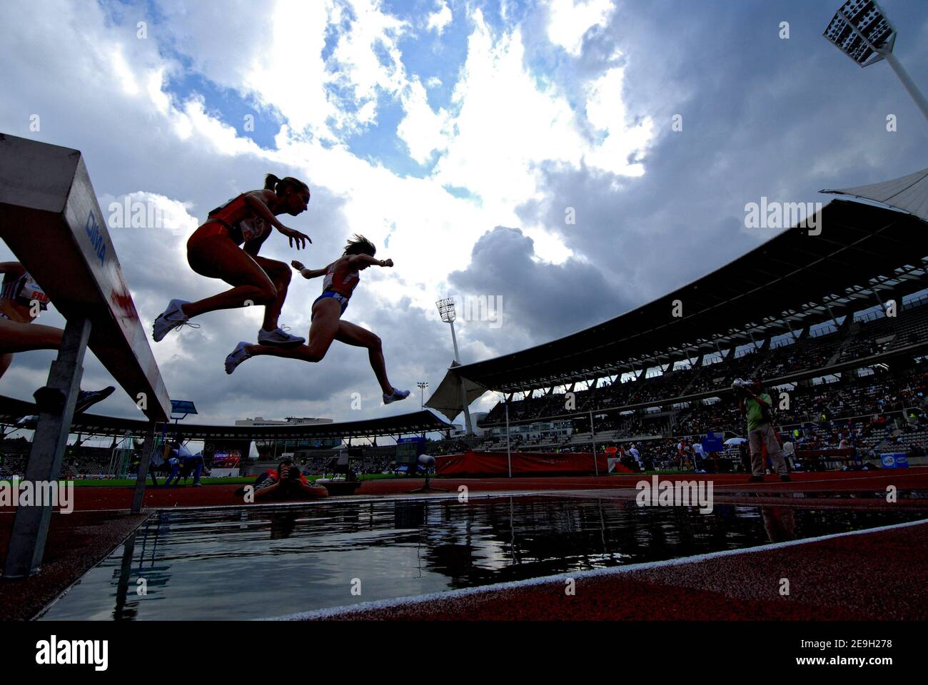 Atmosphere during the Women's 3000m Steeplechase of the Decanation, at ...