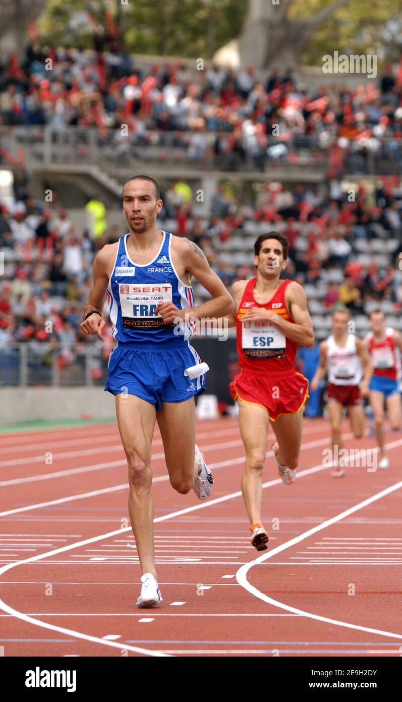 France's Bouabdellah Tahri competes on Men's 3000m Steeplechase of the ...