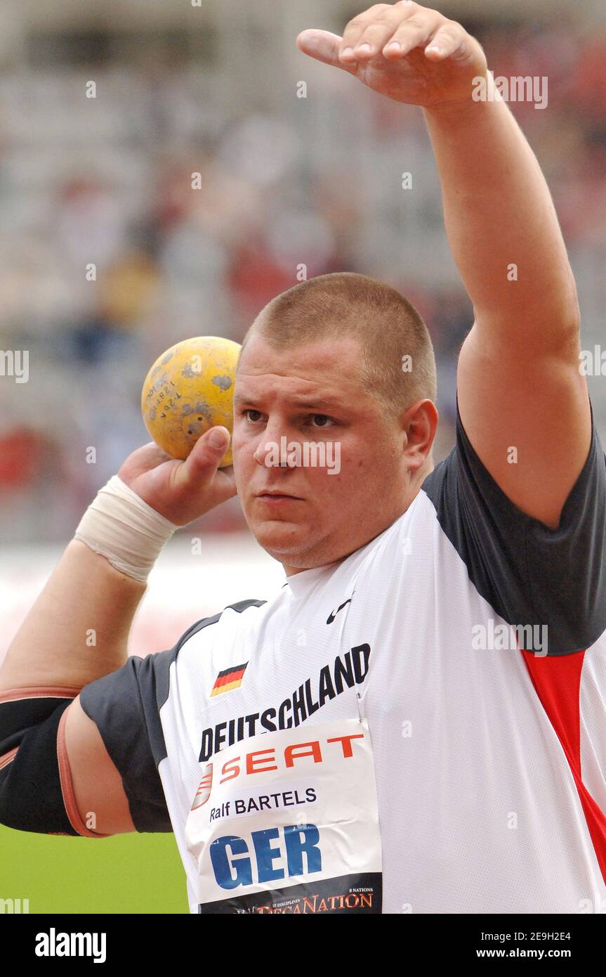 Germany's Ralf Bartels competes on Shot Put of the Decanation, at the ...
