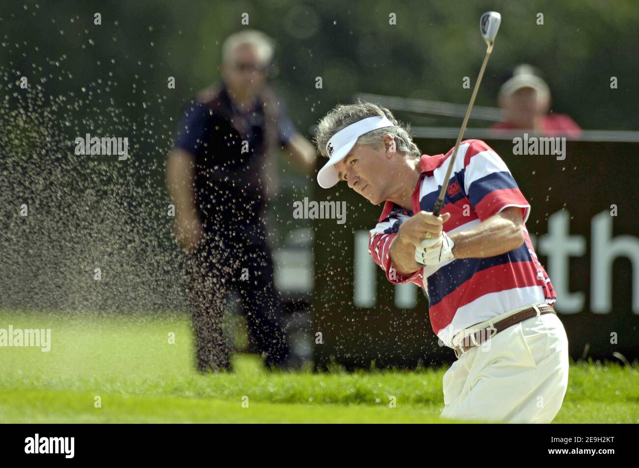 Patrick Duffy attends the AllStars Golf Tournament in Newport, Wales on ...