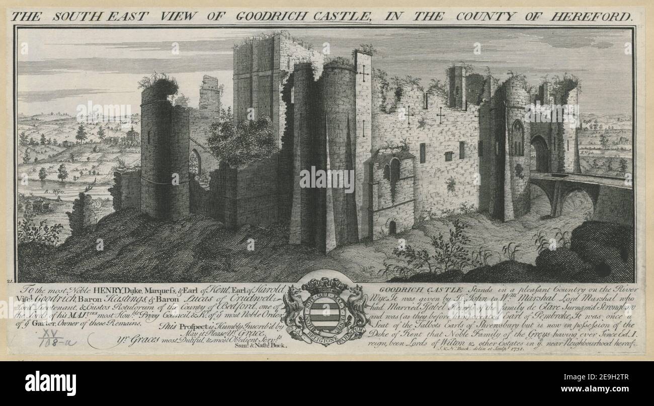 Goodrich castle map hi-res stock photography and images - Alamy