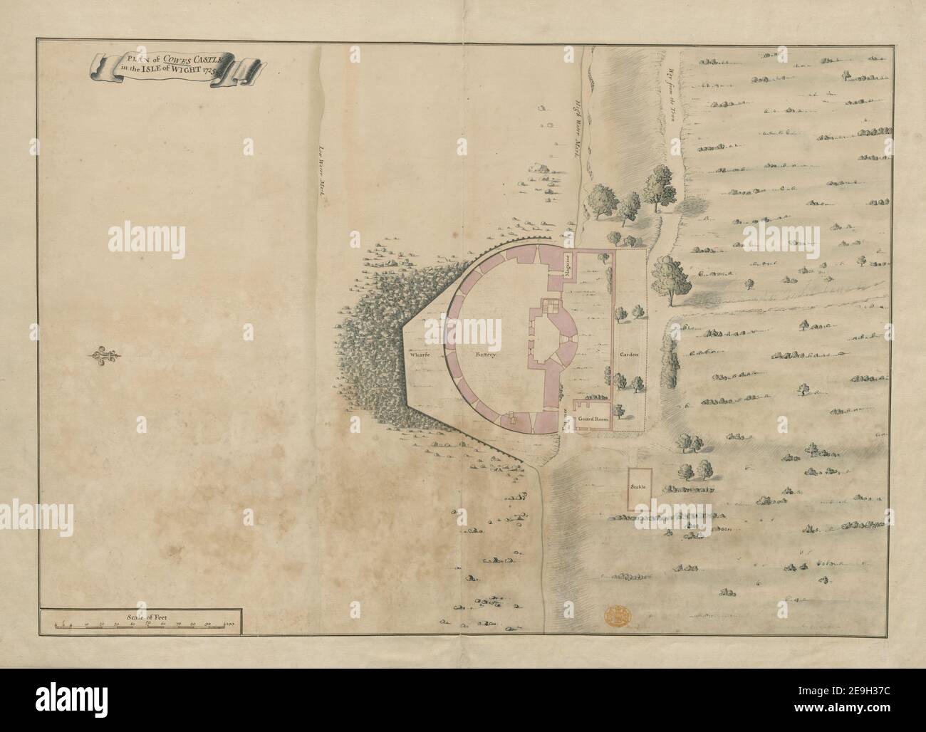 Cowes on a map hi-res stock photography and images - Alamy