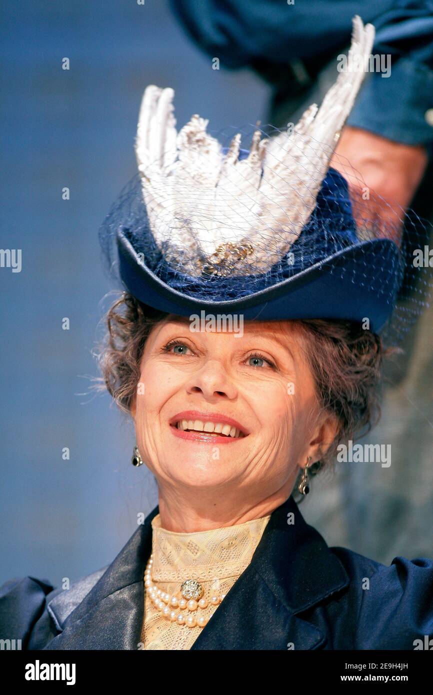 French actress Macha Meril during the rehearseal of Oscar Wilde's play ...