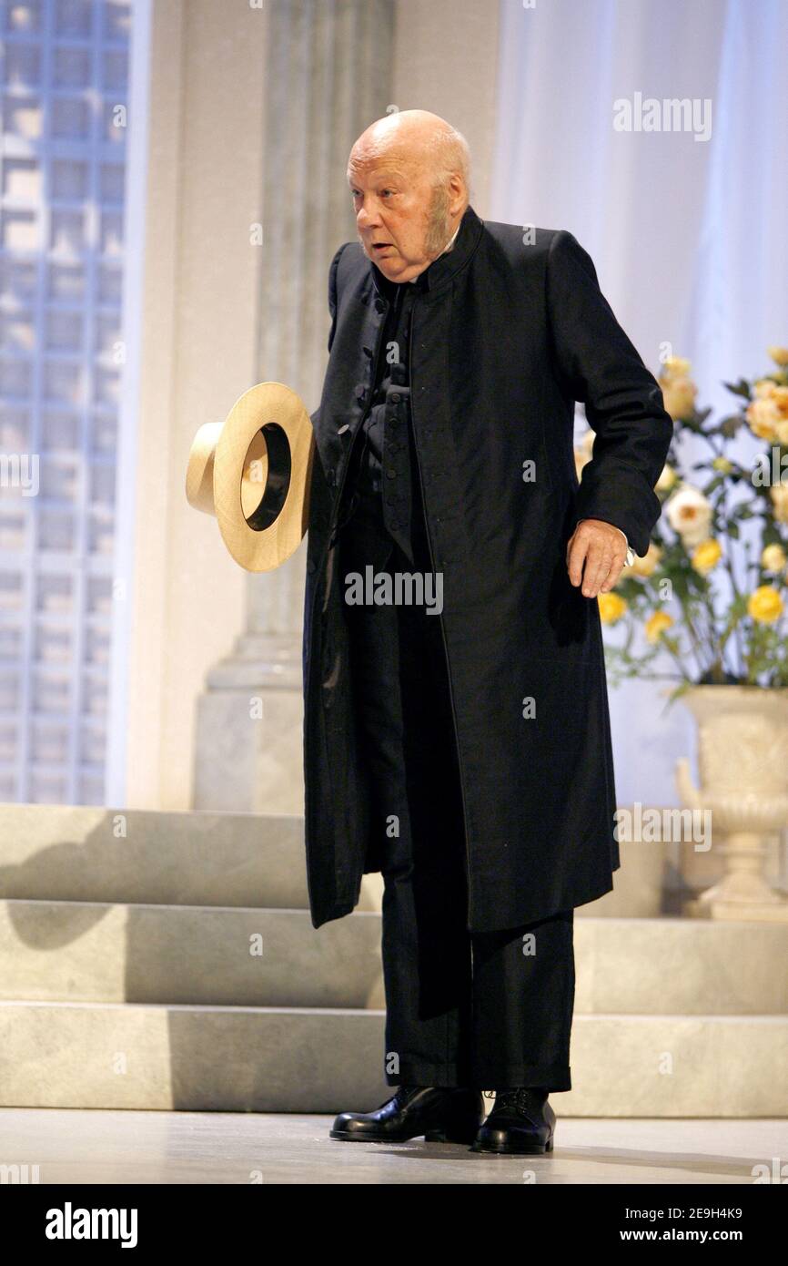 French actor Yves Gasc during the rehearseal of Oscar Wilde's play, 'L ...