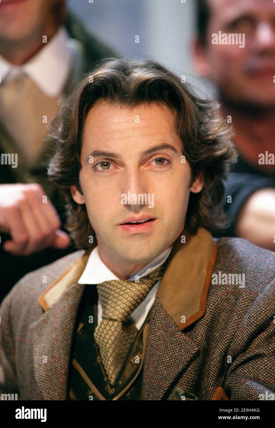 French actor Frederic Diefenthal during the rehearseal of Oscar Wilde's ...