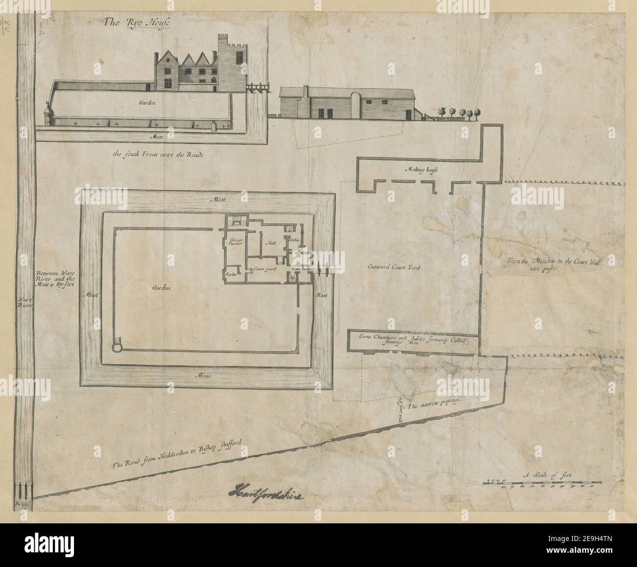 Map of rye hi-res stock photography and images - Alamy