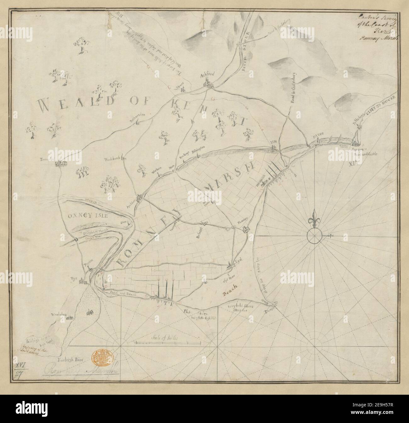 Kent map hi-res stock photography and images - Alamy