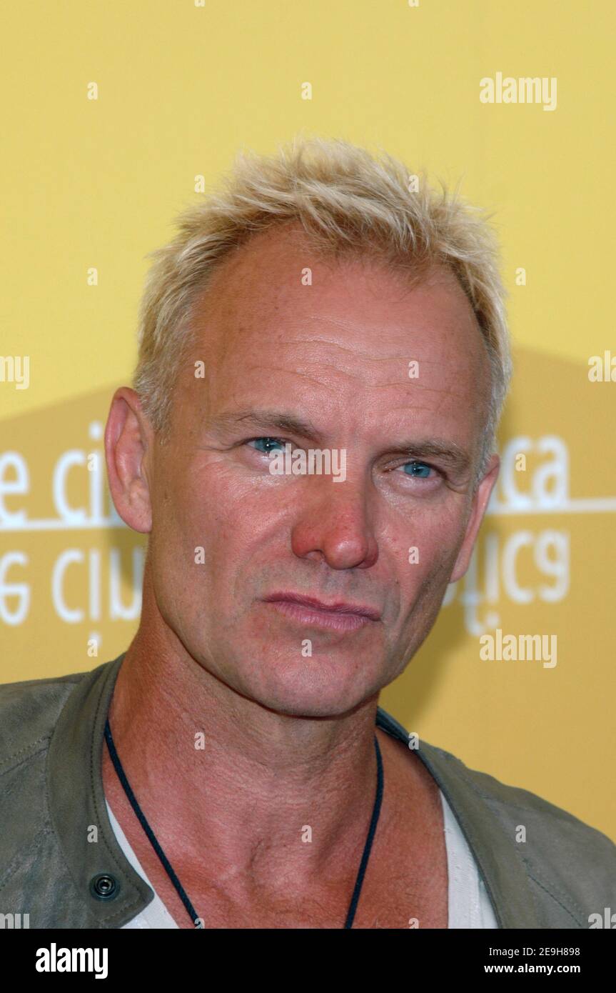 Sting poses during the photocall for his upcoming movie 'A Guide to ...