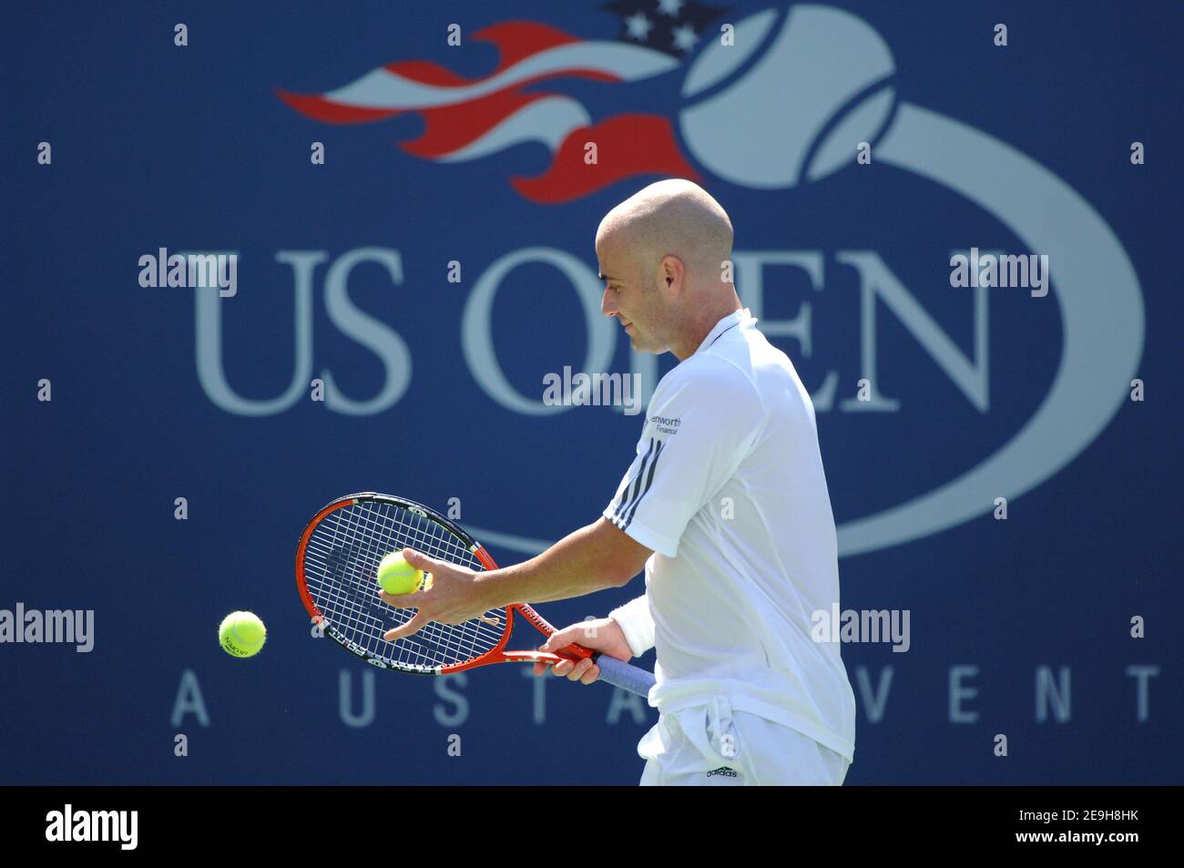 USA's Andre Agassi defeated by Germany's Benjamin Becker his last match ...