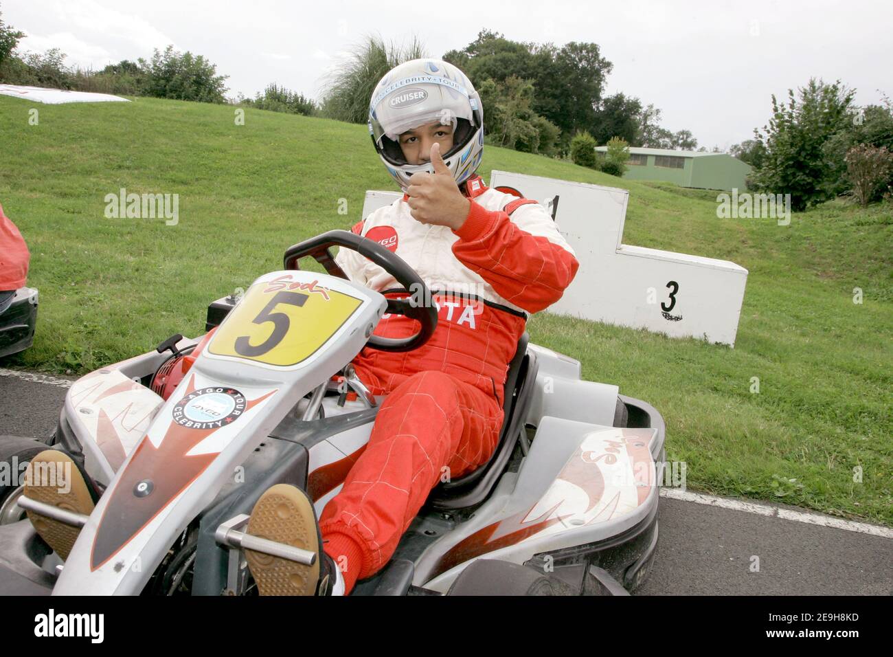 Phil Barney takes part at the Toyota Aygo Celebrity tour in Trouville ...