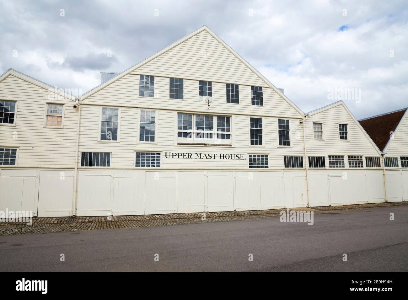 Front facade of timber building with ship lap cladding comprising of ...