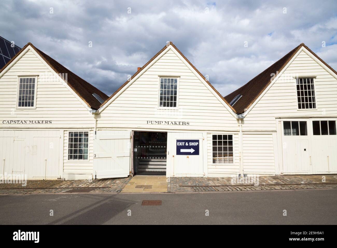 Front facade of timber building with ship lap cladding comprising of ...