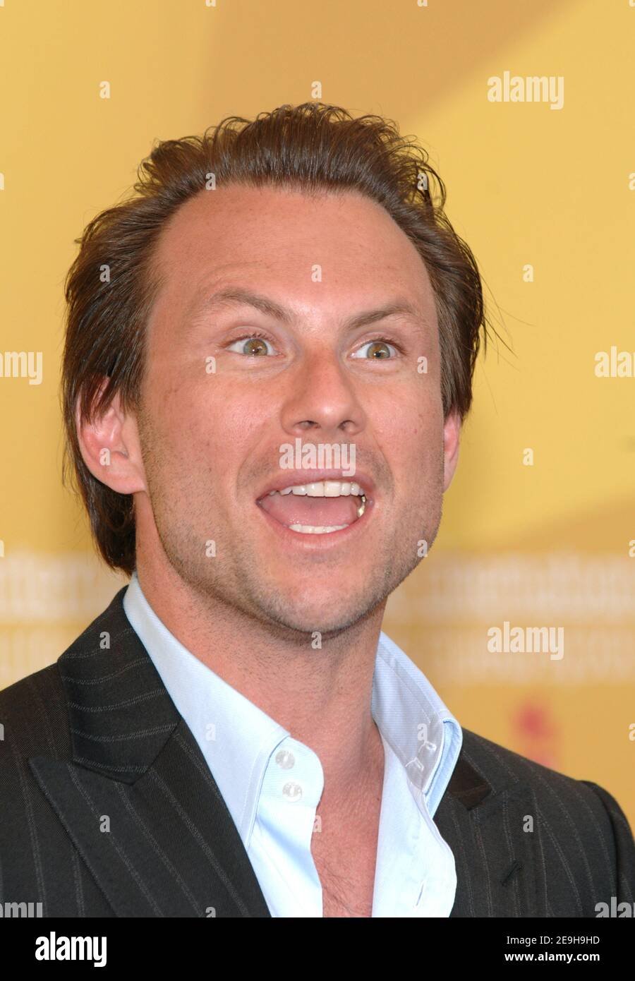 Cast member Christian Slater poses for pictures during the photocall ...