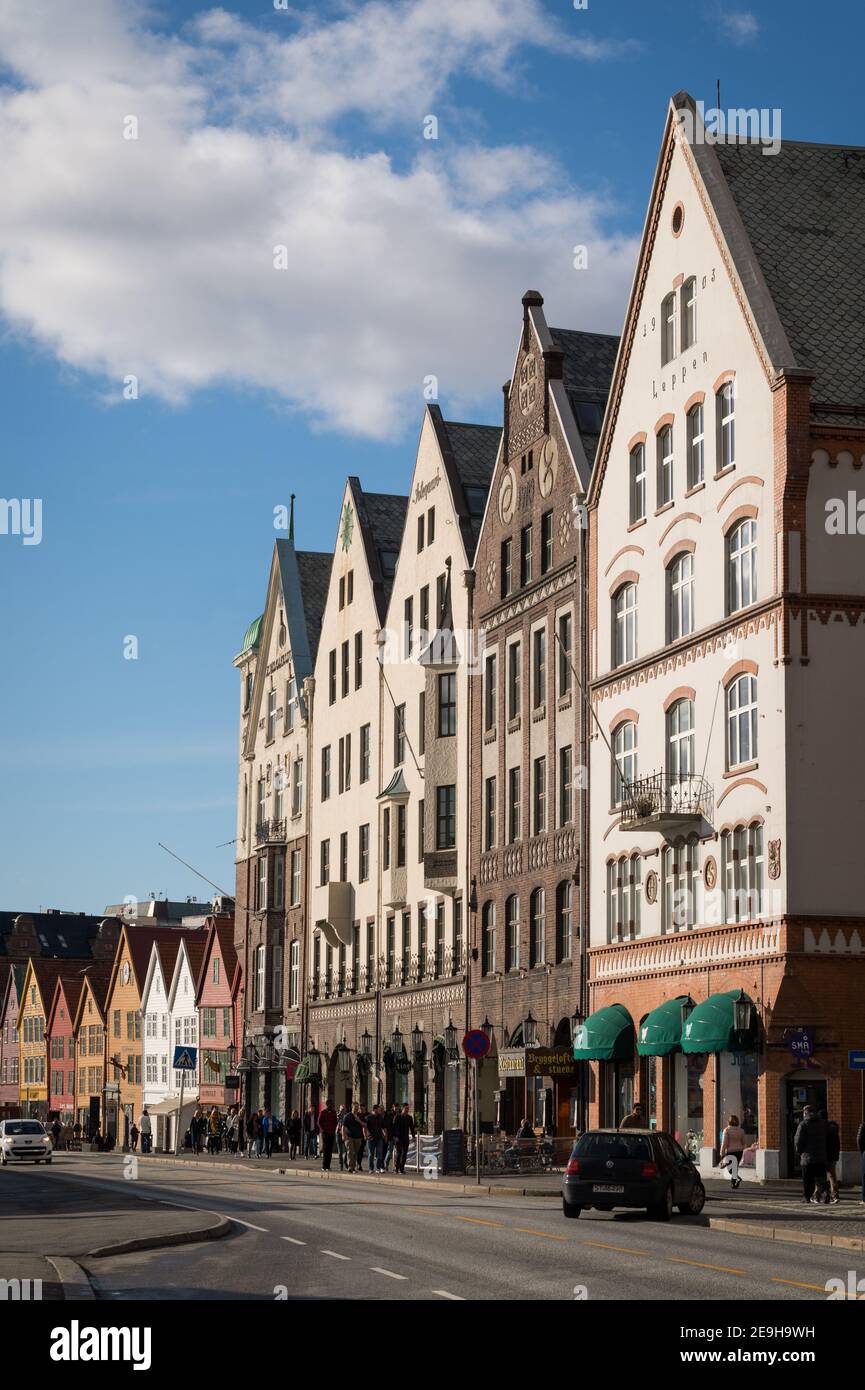 The historic buildings of Bryggen, Bergen, Norway Stock Photo - Alamy