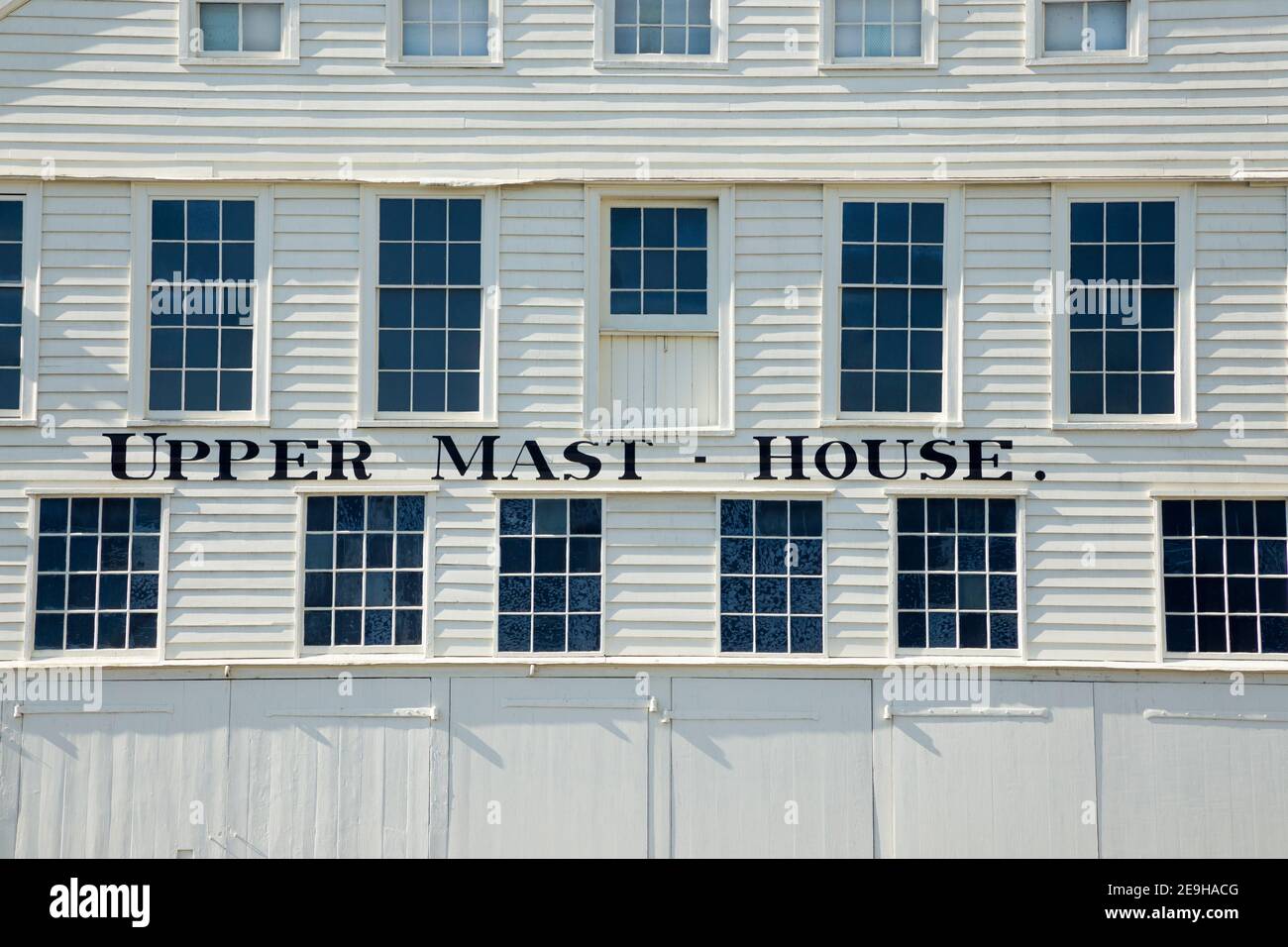 Front facade of The Upper Mast House / Masthouse; timber building with ...