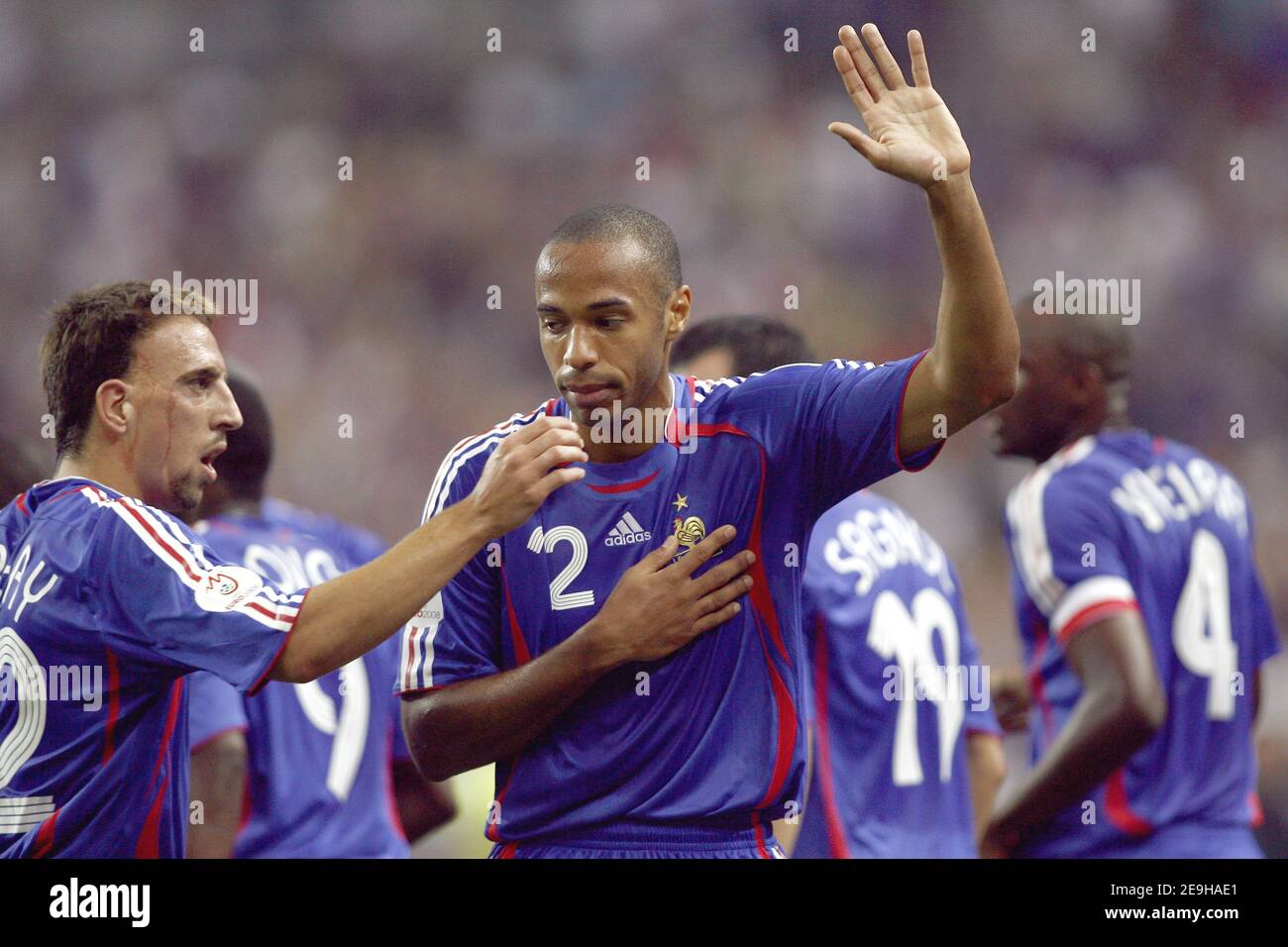 Thierry henry france celebrates hi-res stock photography and images - Alamy