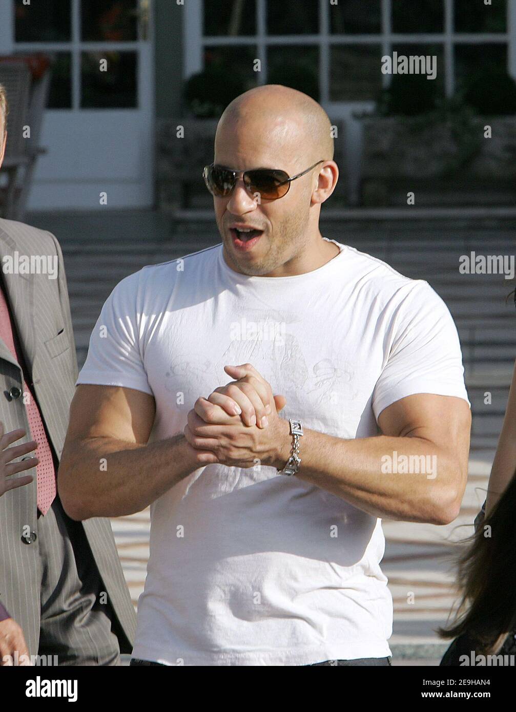 American actor Vin Diesel on his way to the photocall for 'Find me ...
