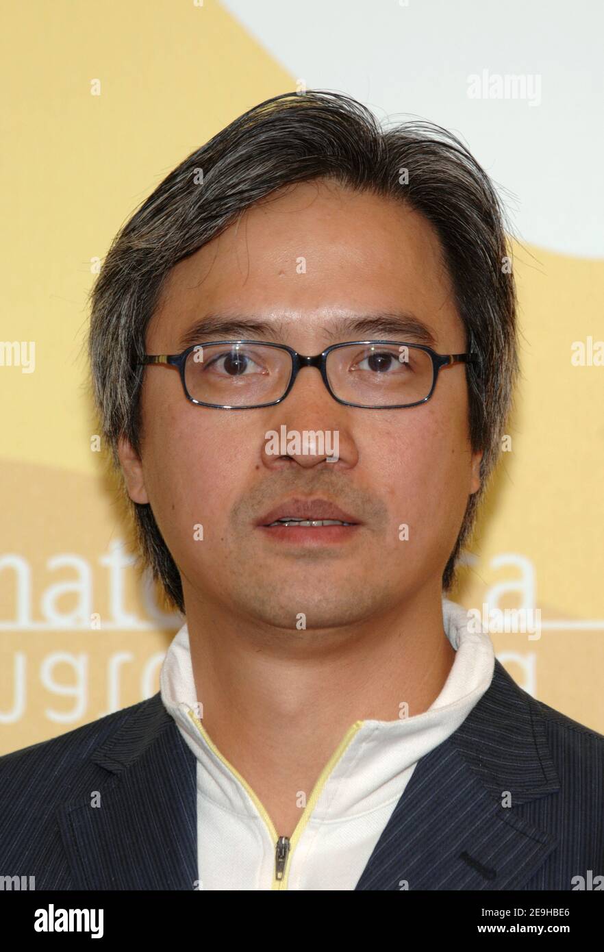 Director Benny Chan poses during the photocall for his new film 'Rob-B ...