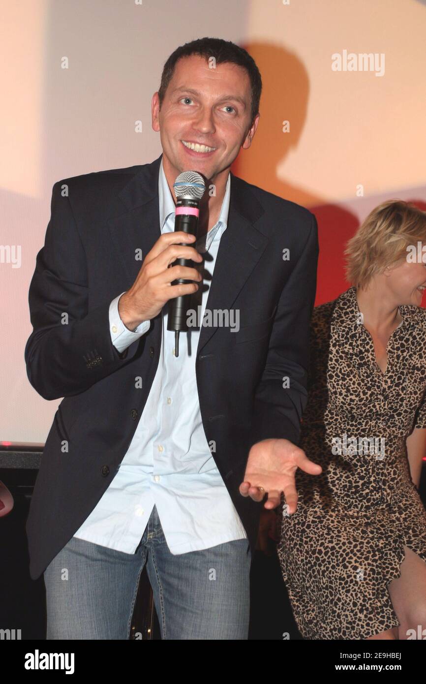 French TV presenter Thomas Hugues attends the annual press conference ...
