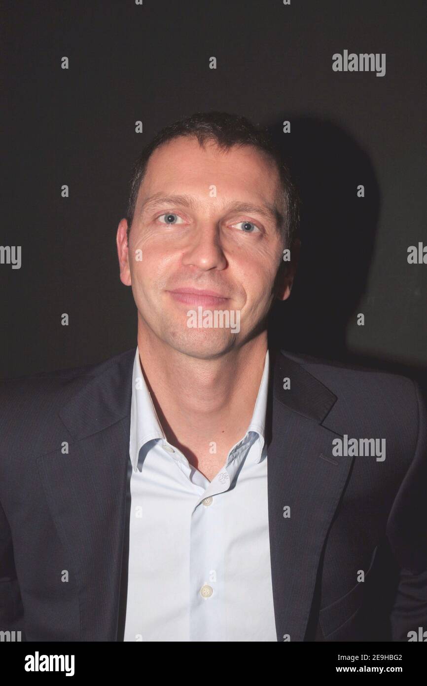 French TV presenter Thomas Hugues attends the annual press conference ...