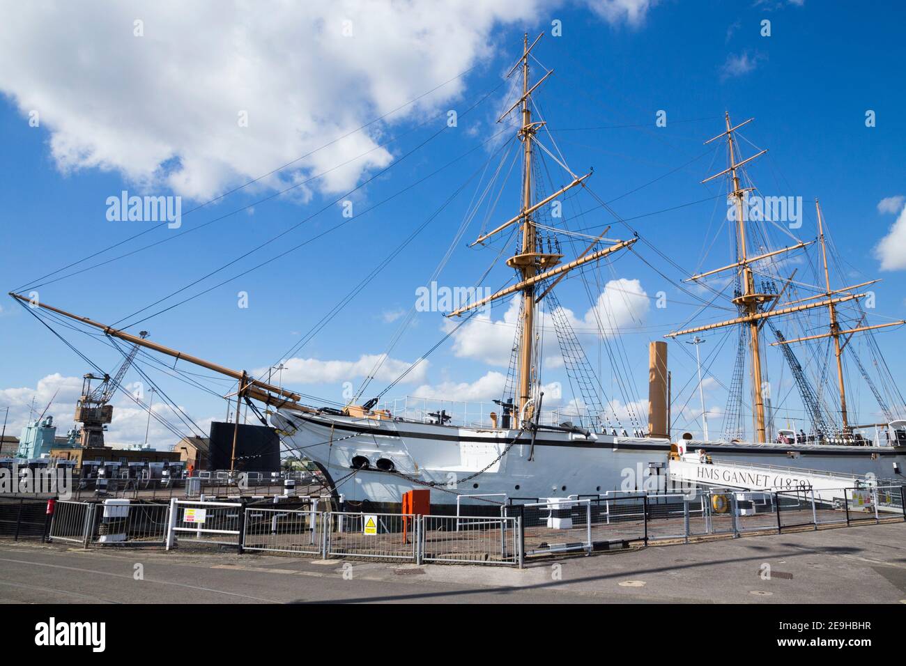 HMS Gannet, Victorian Royal Navy / Naval Doterel class screw sloop-of ...